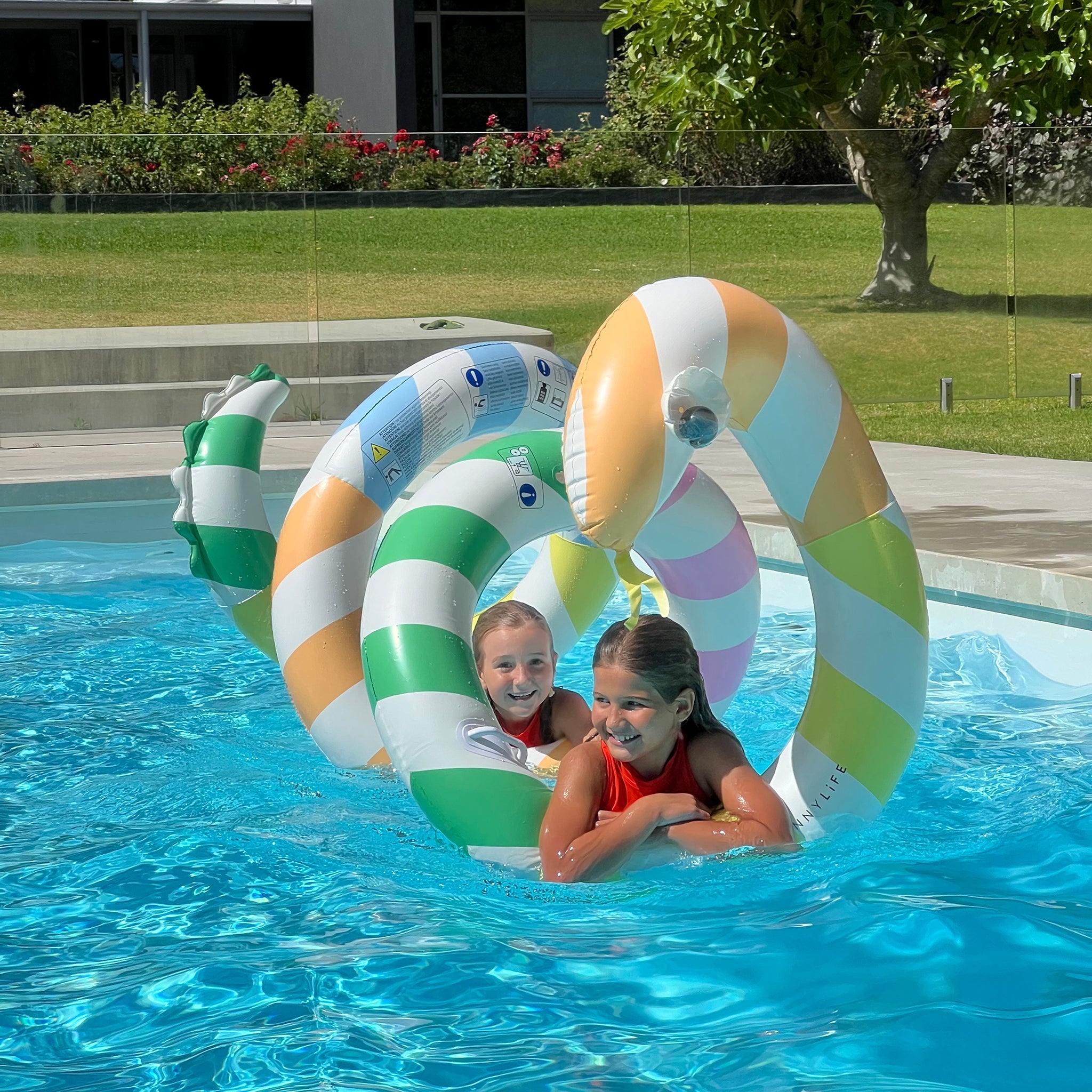 Sunnylife - Giant Snake Inflatable Pool Fun and Bed - Dinossi